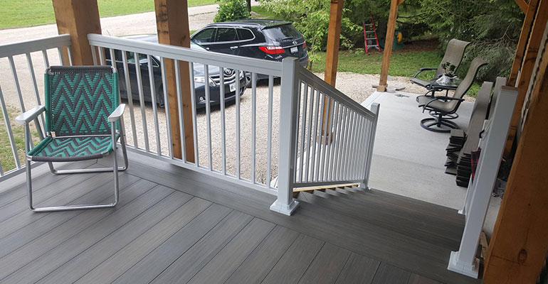 How to Install Composite Decking over Concrete?